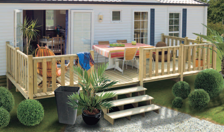 Terrasse du Lys + montage | Home Loisirs Mobil home